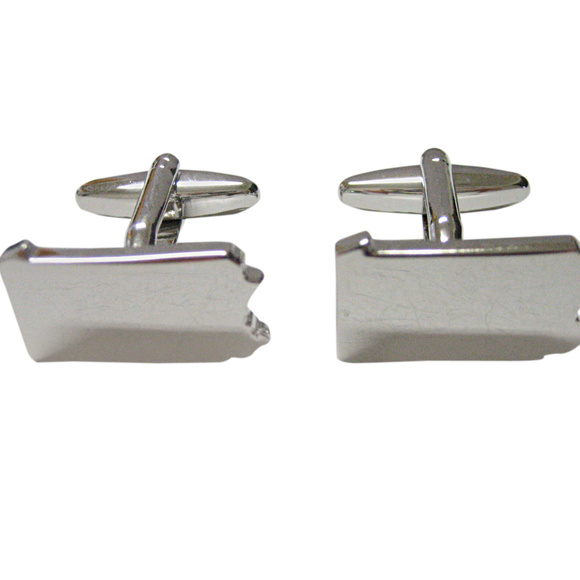 Kiola Designs | Accessories | Pennsylvania State Map Shape Cufflinks ...